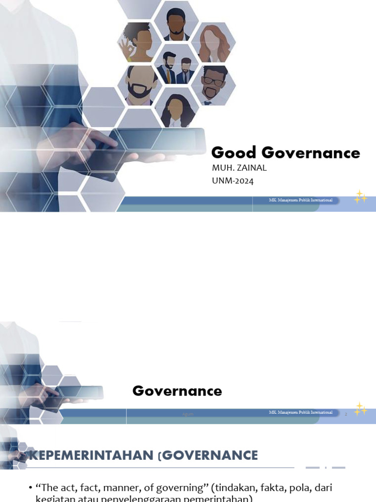 Good Governance Dan Prinsip-Prinsipnya | PDF