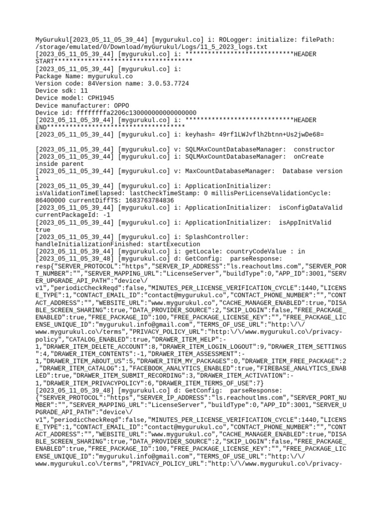 11_5_2023_logs | PDF | Java (Programming Language) | Software