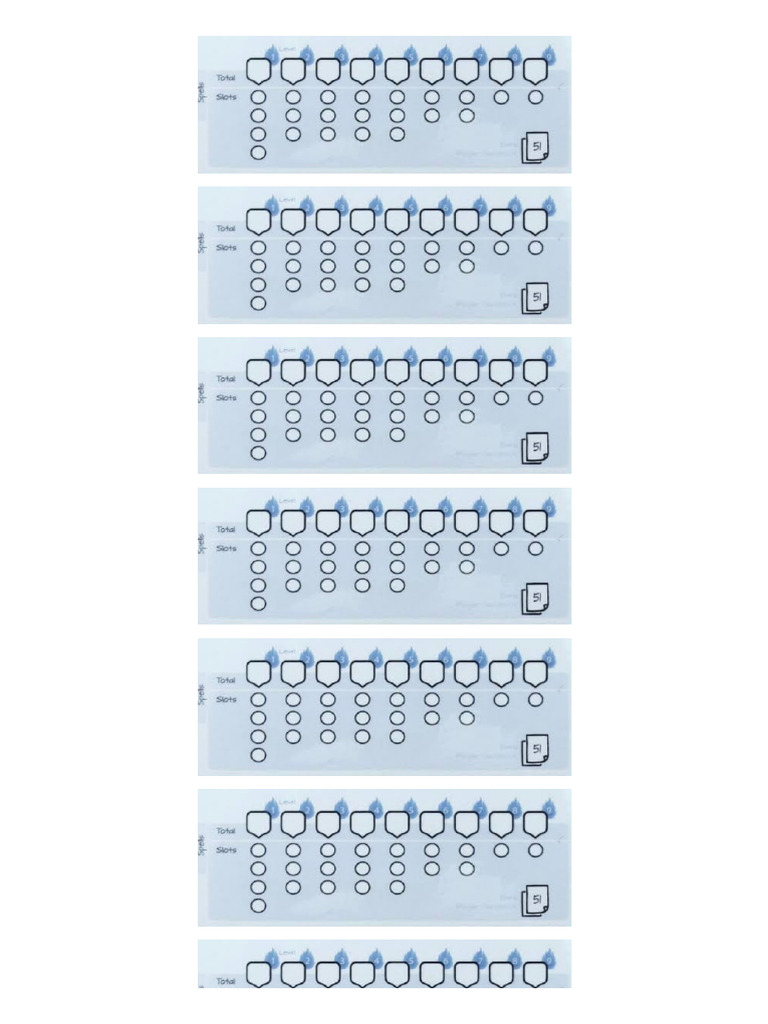 Spell Tracker DND | PDF