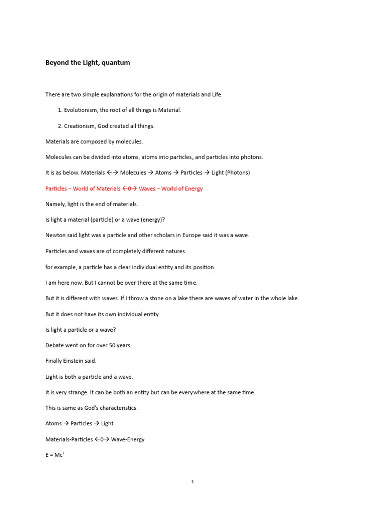 Beyond The Light. Eng | PDF | Light | God The Father