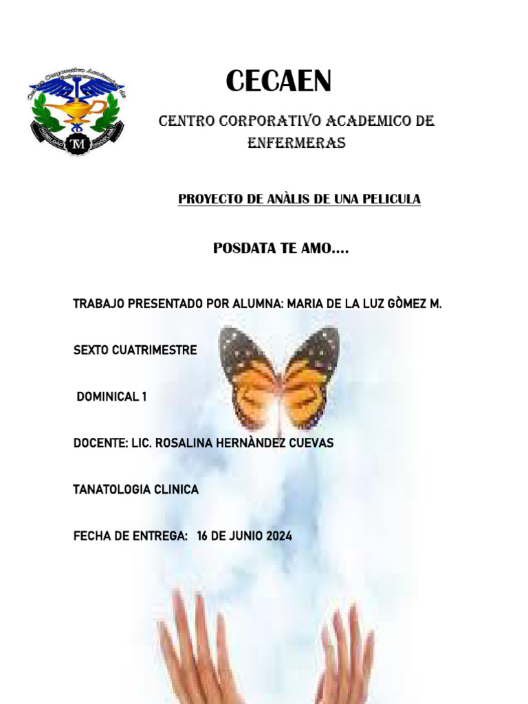 Análisis de "Posdata: Te Amo" | PDF | Amor | Nostalgia