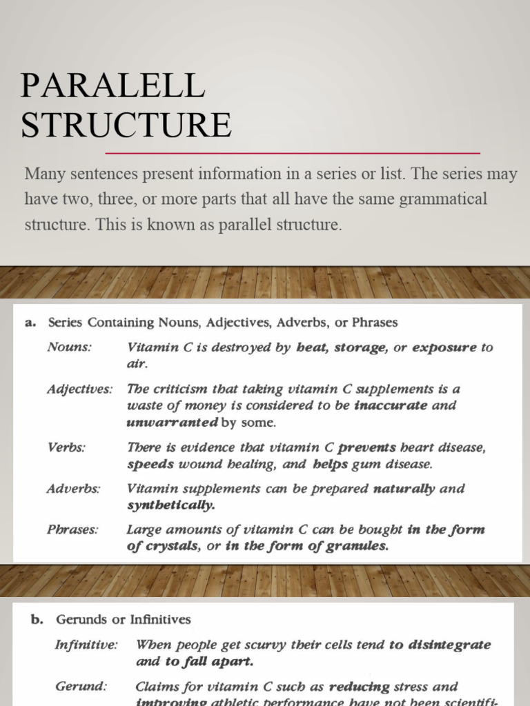 Paralell Structure | PDF Paralell Structure | PDF