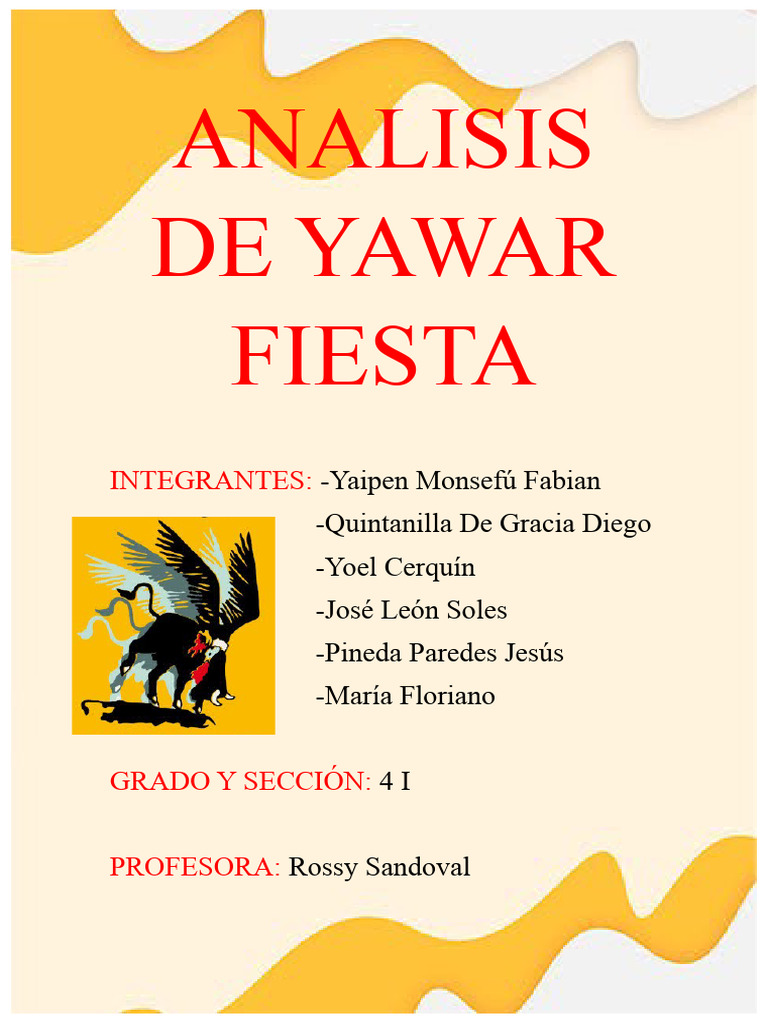 Análisis de "Yawar Fiesta" de Arguedas | PDF | Perú
