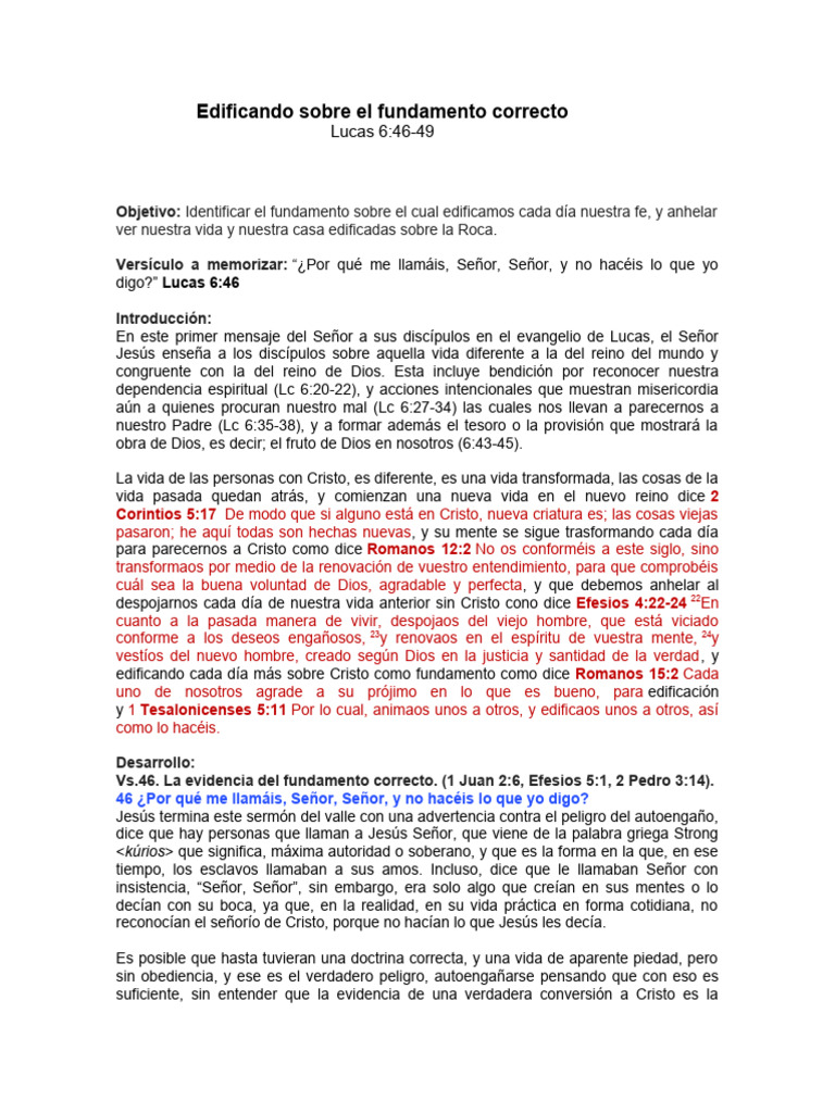 Edificando Sobre El Fundamento Correcto | Descargar gratis PDF | Cristo (título) | Jesús