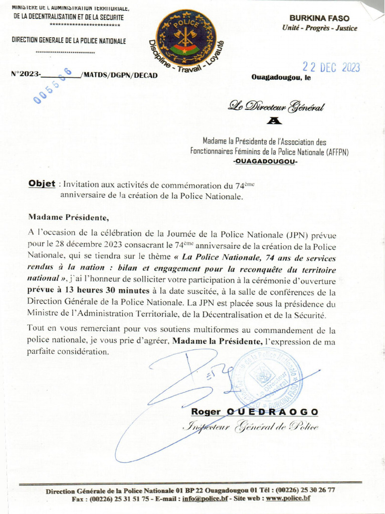 A La Présidente | PDF