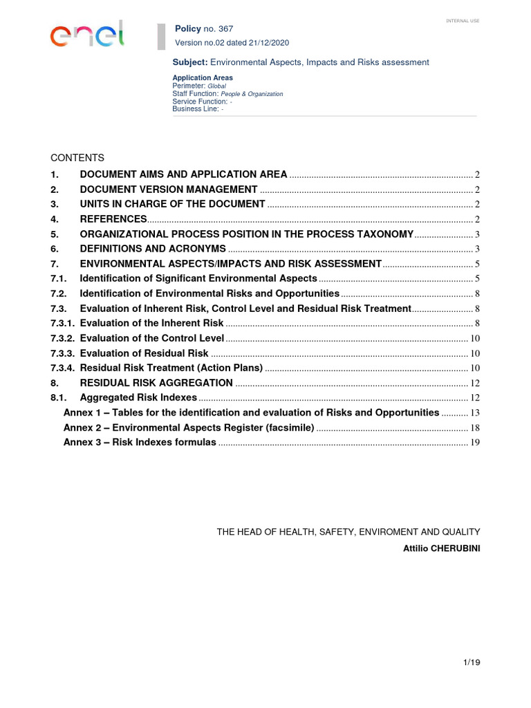PD_PL_367_Environmental Aspects, Impacts and Risks assessment ...
