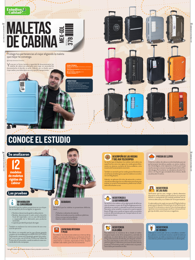 Estudio de Calidad Maletas de Cabina | PDF