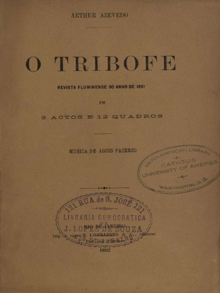 Arthur Azevedo - O Tribofe | PDF