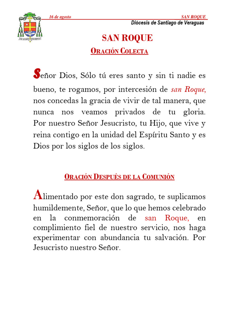 San Roque#2 | PDF | Intercesión | eucaristía
