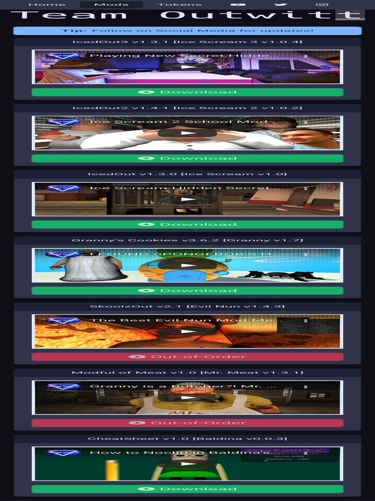 Mods - Team Outwitt | PDF