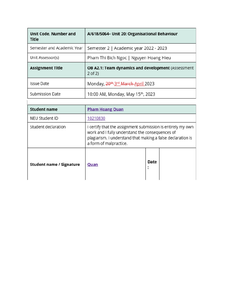 Ob A2.1 | PDF | Leadership | Behavior Modification