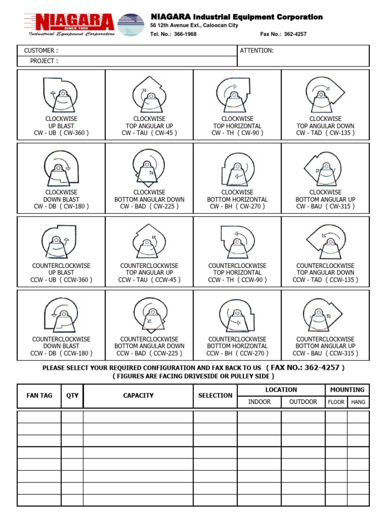 1639719051818_Blower Orientation for SISW Type | PDF