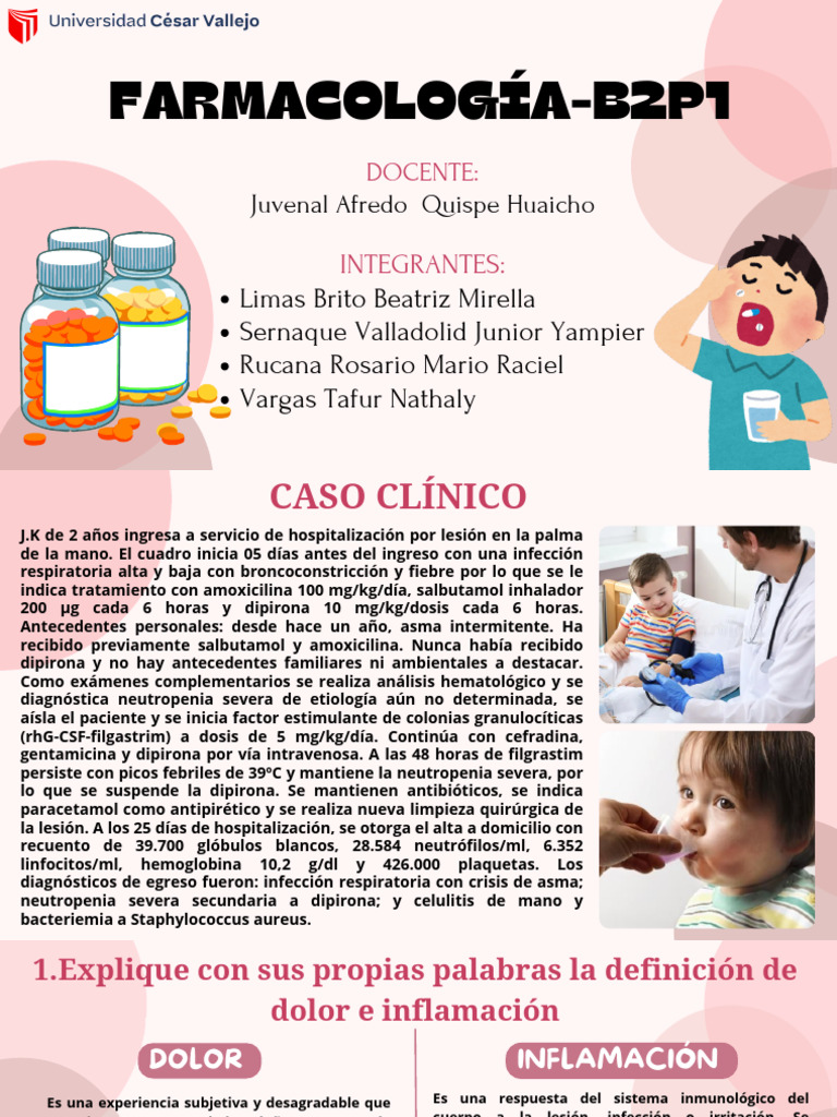 Caso Clínica PRACTICA | PDF | Analgésico | Droga anti-inflamatoria ...