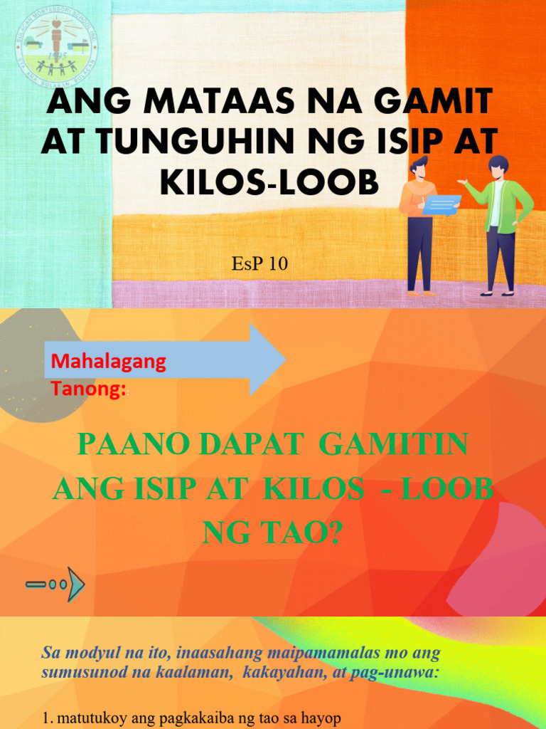 Ang Mataas Na Gamit at Tunguhin NG Isip 2021 Autosaved | PDF