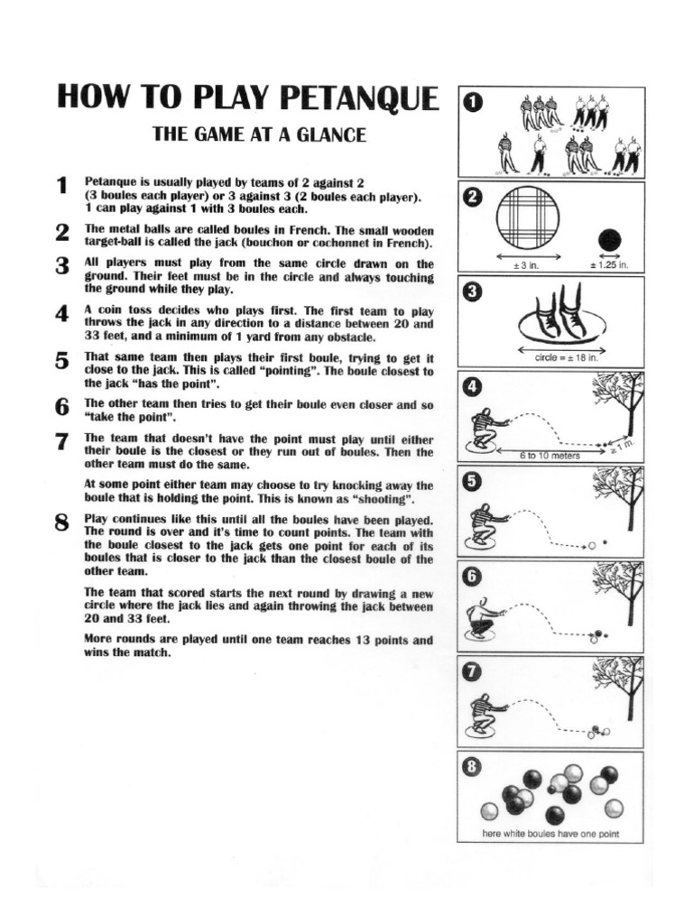 Petanque How To Play | PDF