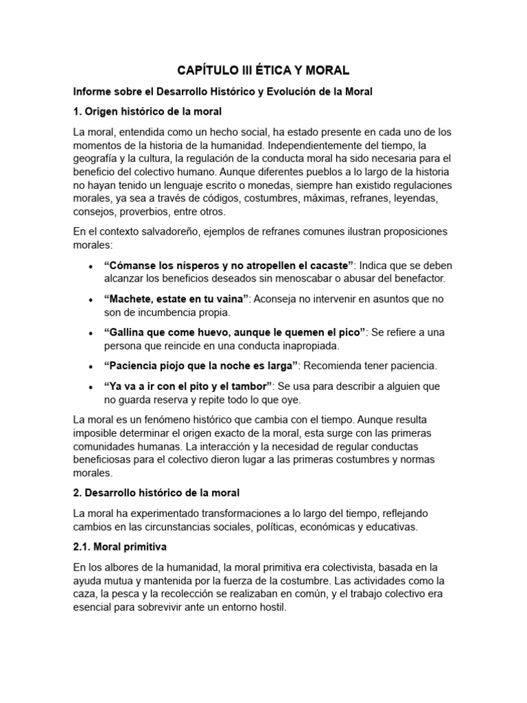 Reporte Sobre Ética y Moral en La Sociedad Contemporánea | PDF | Moralidad | Sociedad