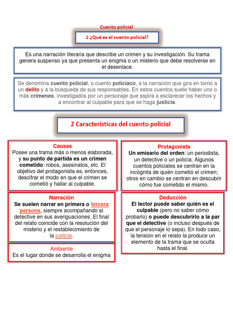Cuento Policial | Descargar gratis PDF | Narración | Policía