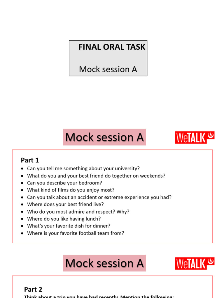 E3 Mock Session Presentation PDF | PDF