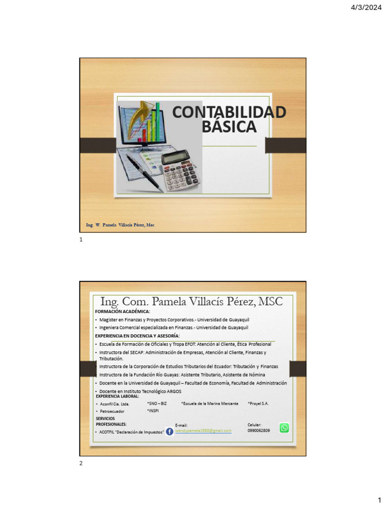 Diapo Contab Básica 4mar24 | PDF | Contabilidad | Estado financiero