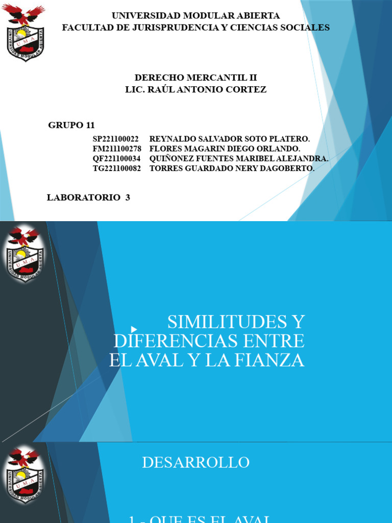 Aval y Fianza | PDF | Pagos | Garantía