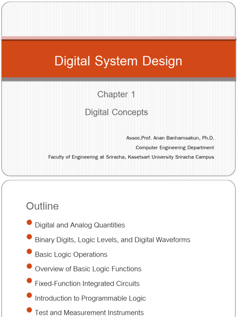 Chapter 1 Digital Concepts | PDF | Integrated Circuit | Electronic Circuits