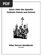 Alter Server Training Manual | PDF | Eucharist | Altar