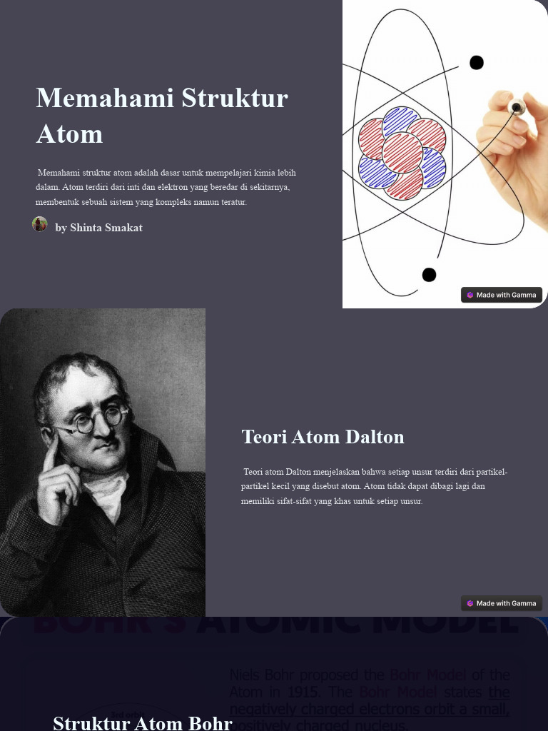 Struktur dan Teori Atom Dasar | PDF