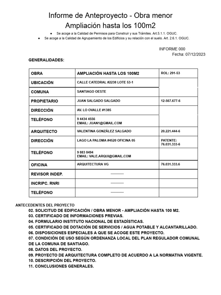 Anteproyecto Valentina Gonzalez | PDF | edificio | Bienes raíces