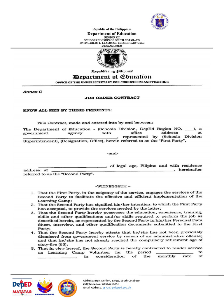 NLC Contract 2024 | PDF