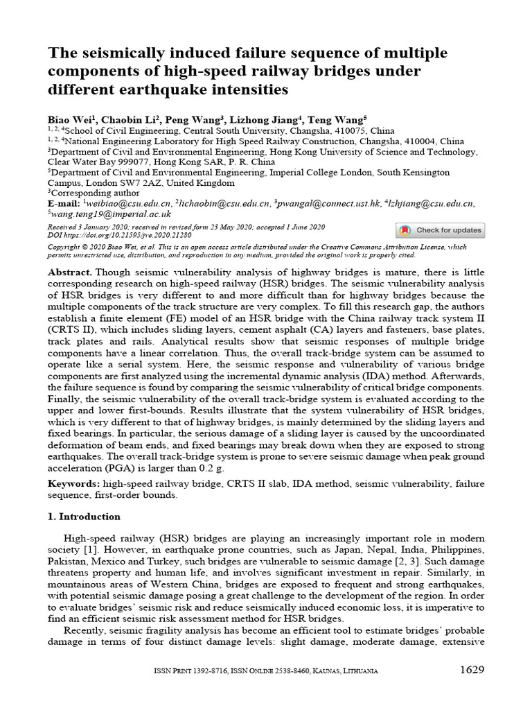 The Seismically Induced Failure Sequence of Multip | Download Free PDF ...