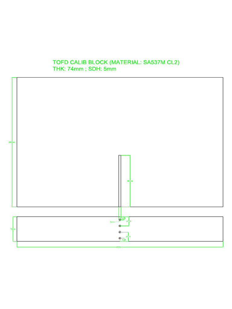 Tofd Calibration Block 74mm | PDF