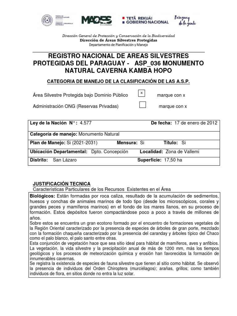 Registro - ASP - 036 Caverna Kamba Hopo | PDF | Ciencias de la Tierra