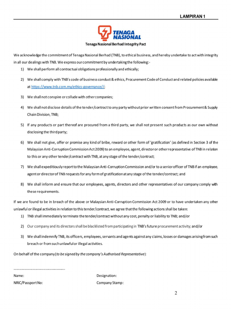 Integrity Pact | PDF