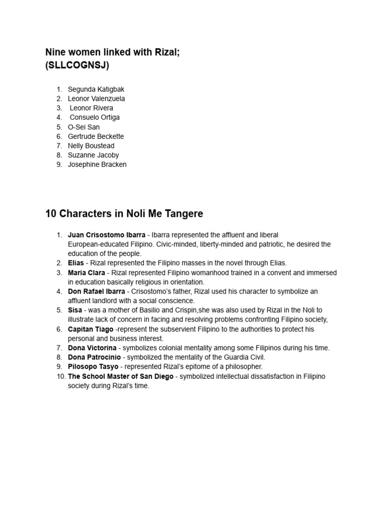 Life And Works Of Rizal Reviewer In Finals PDF