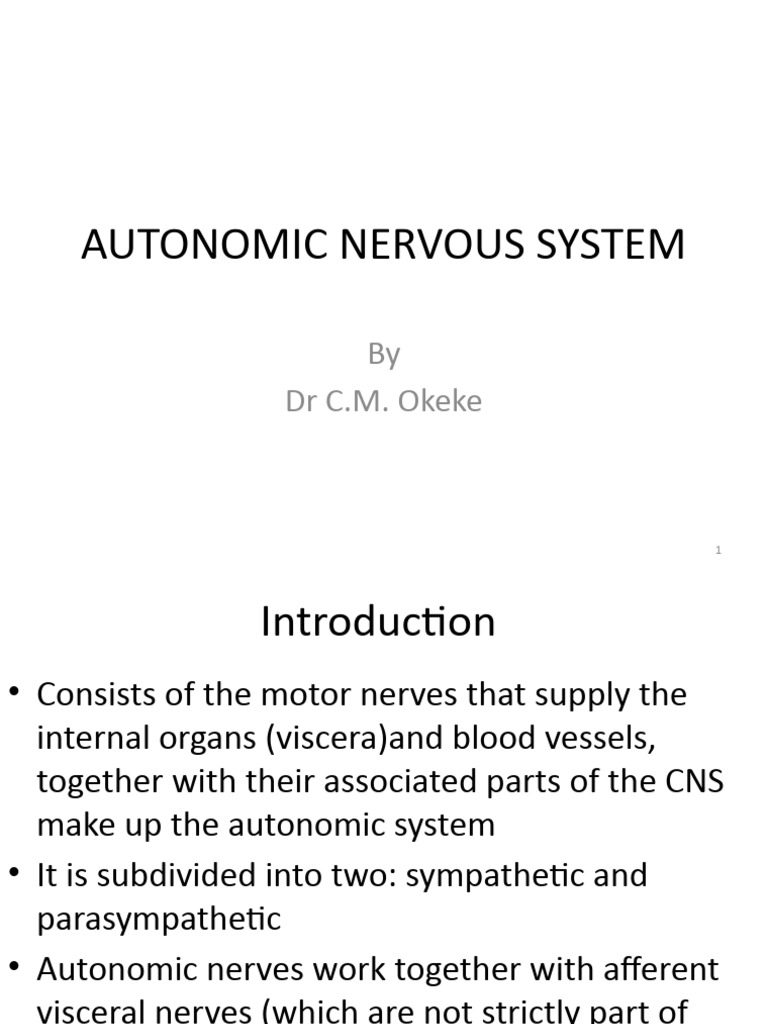 Autonomic Nervous System | Download Free PDF | Autonomic Nervous System ...