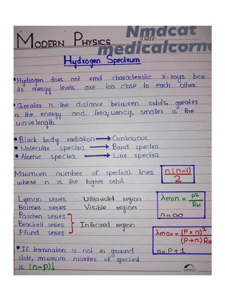 Physics Handwritten Notes (Mdcat Aspire Avenue) | PDF