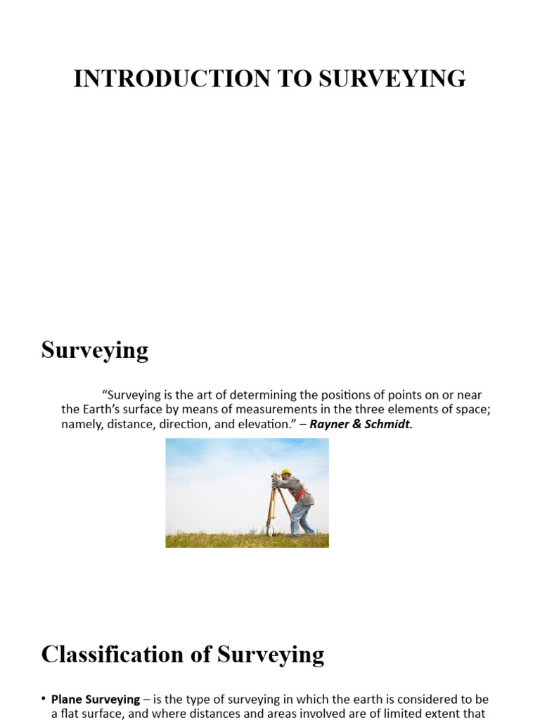 Introduction To Surveying | PDF | Surveying | Observational Error Introduction To Surveying | PDF | Surveying | Observational Error