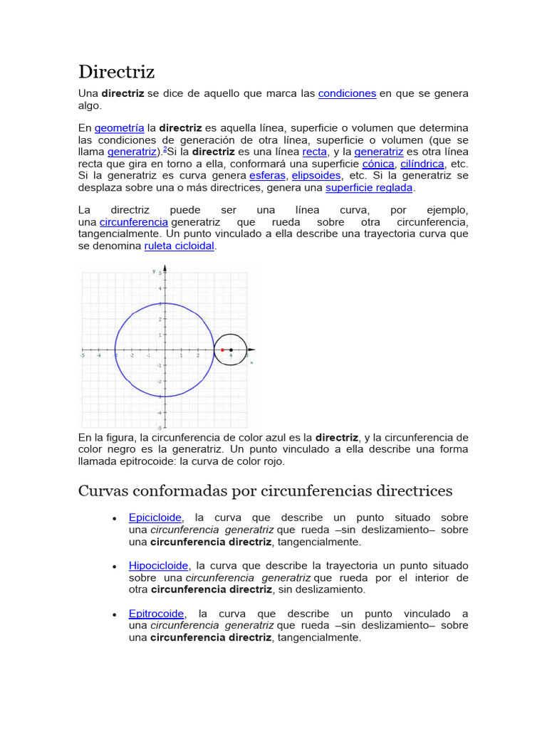 DIRECTRICES | PDF | Geometría euclidiana | Geometría