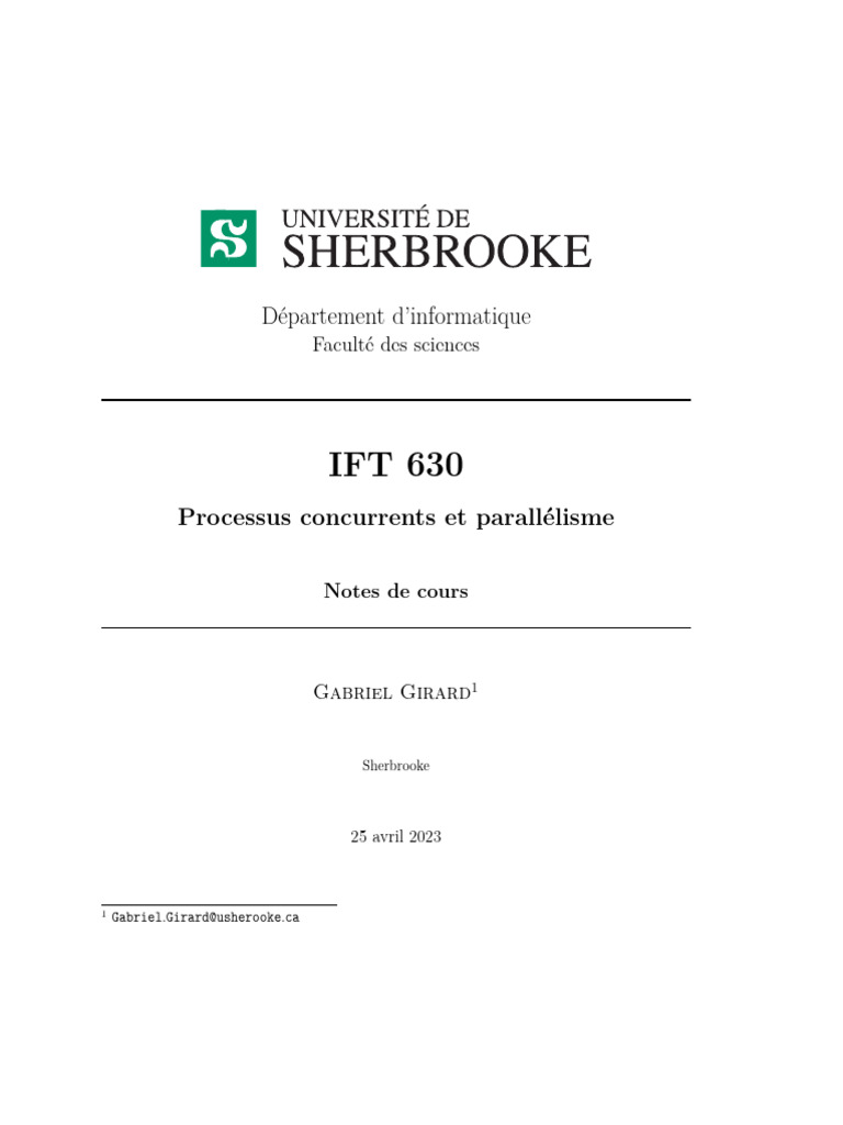 Manuel | PDF | Kernel (Système d'exploitation) | Parallélisme (informatique)