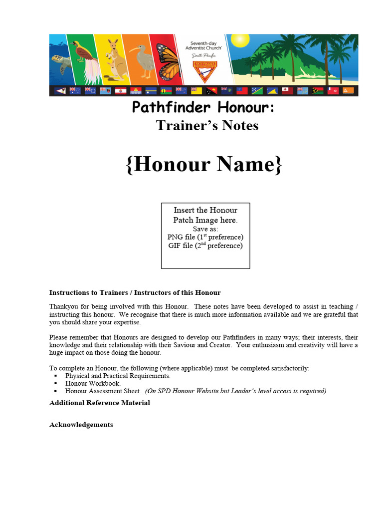 Template Honour Trainer S Notes | PDF | Cursor (User Interface) | Computing