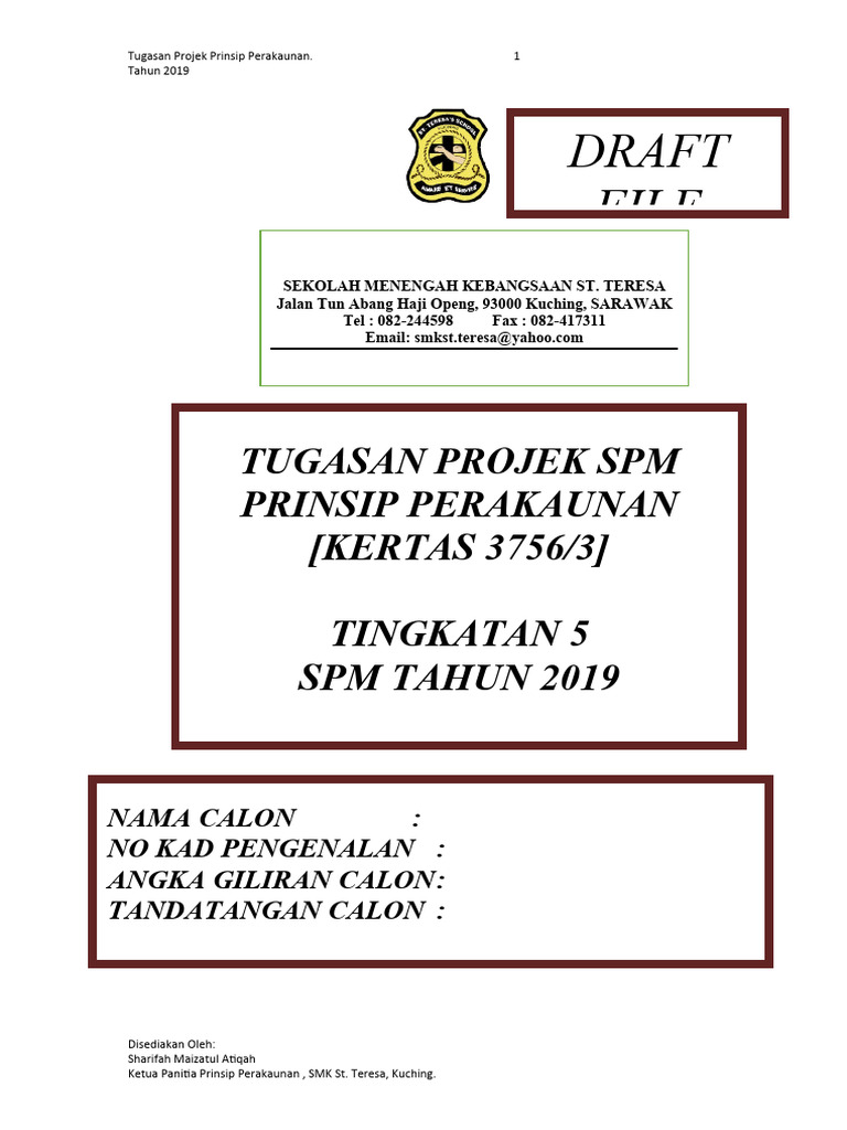 Tugasan Projek 2019 | PDF