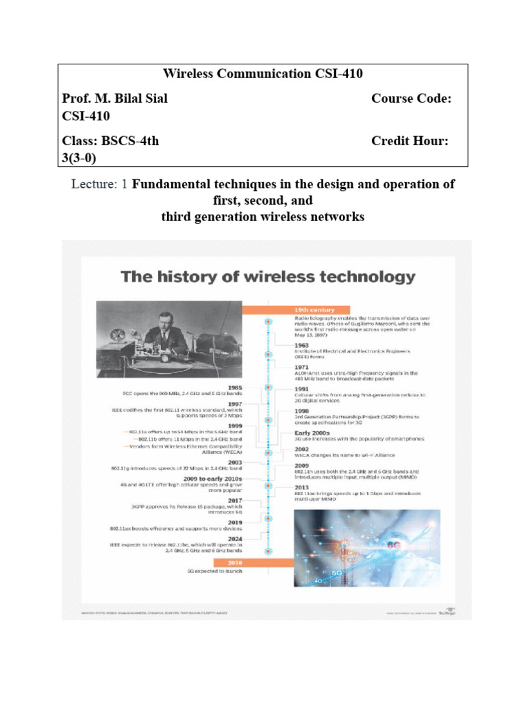 Lecture 1 Fundamental Techniques in The Design and Operation of First ...