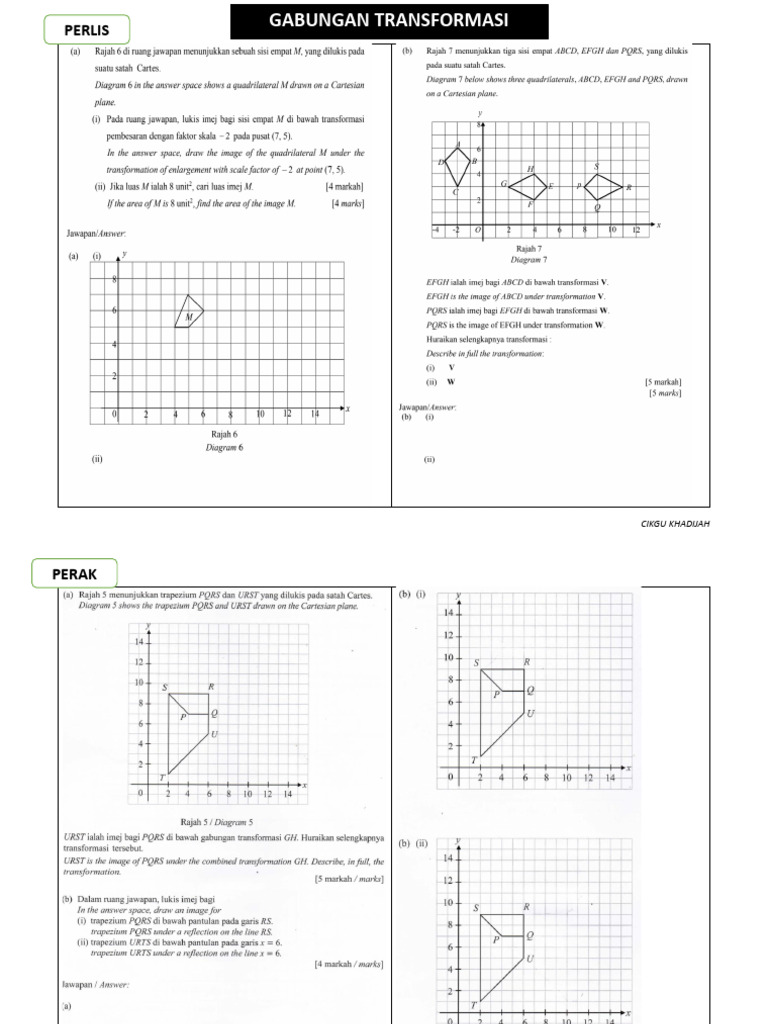 f5 Bab 5 Transformasi | PDF