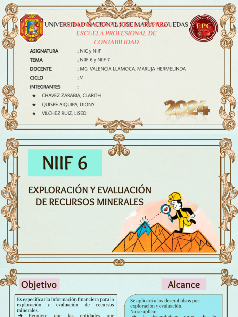 Niif 6 - 7 | PDF | normas internacionales de INFORMACION FINANCIERA ...