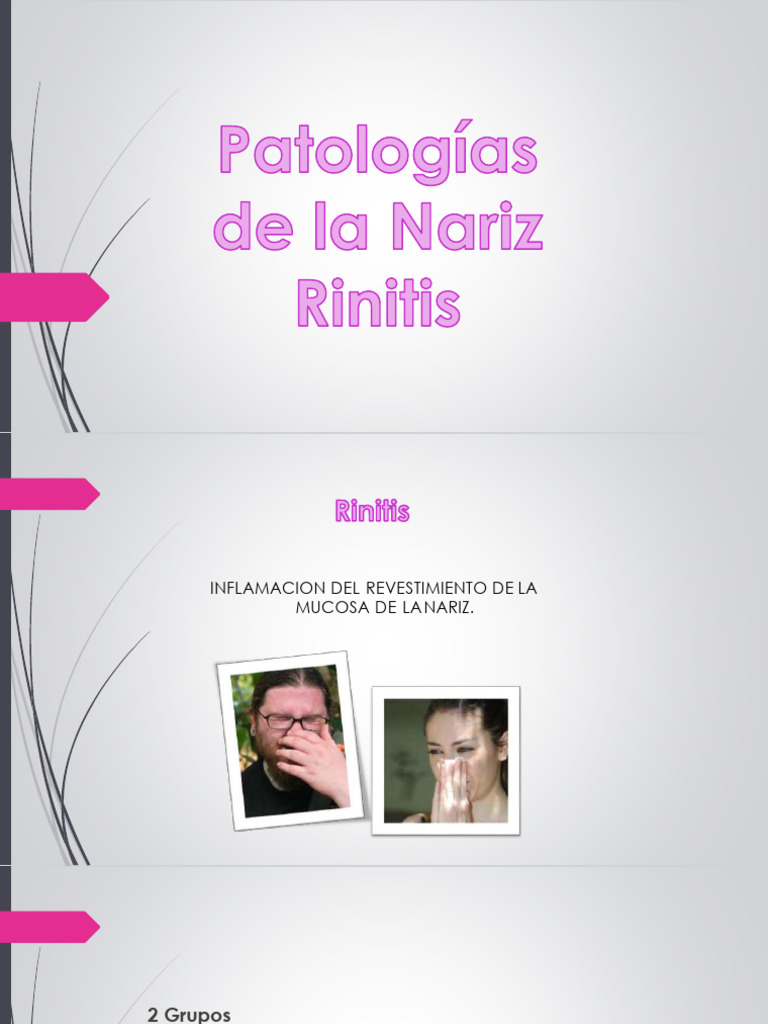 Patologias de La Nariz. Rinitis | PDF | Alergia | Especialidades Medicas