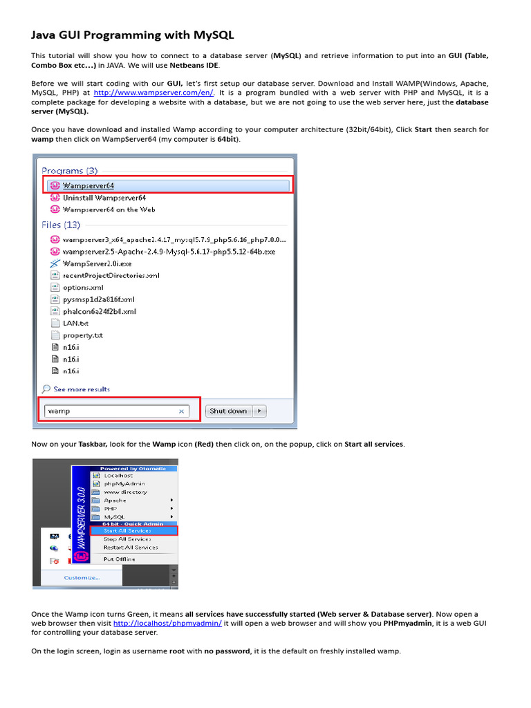 Java Gui Programming With Mysql Pdf Database Index Table Database