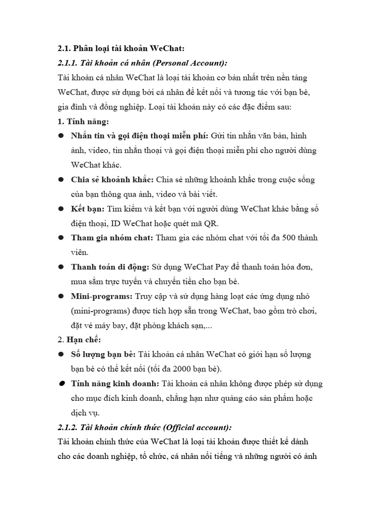 Phan Loai Wechat | PDF