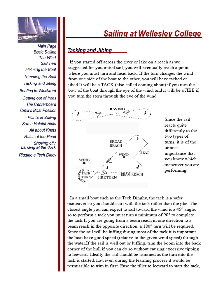 Tacking and Jibing | PDF | Water Transport | Wound
