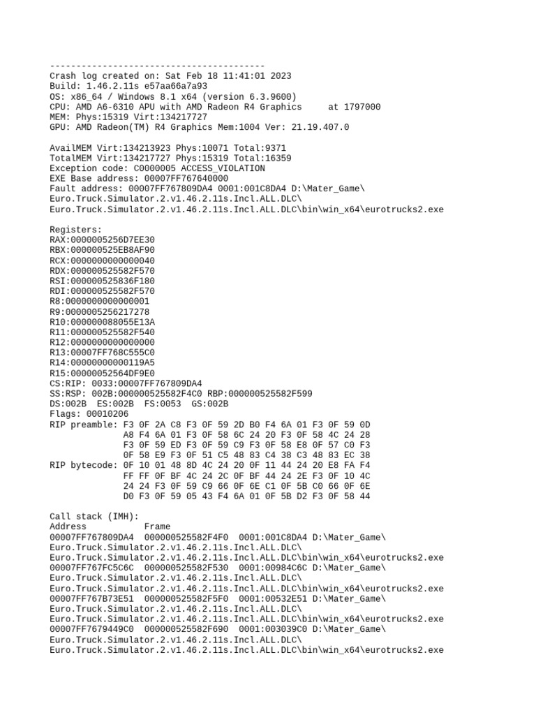 Game Crash | PDF | System Software | Computer Architecture
