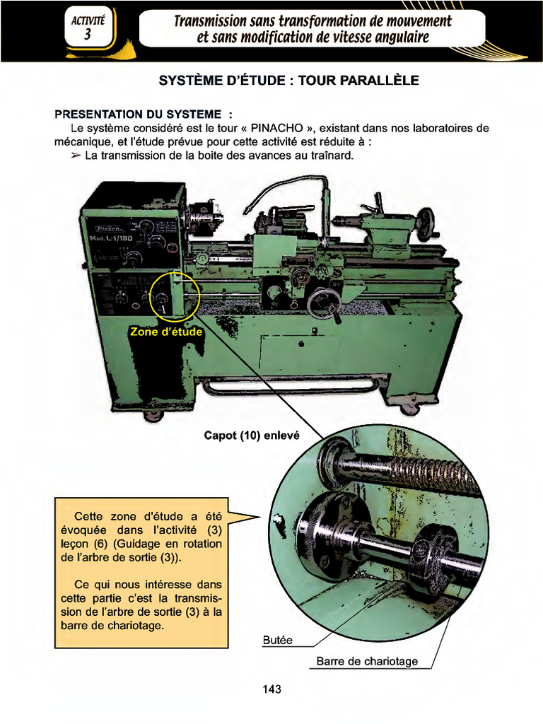 Activité 3 Leçon 1 Chapitre 4 Partie B Tour Parallèle Embrayage | PDF